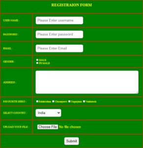 Simple Registration form code - Englishmoral